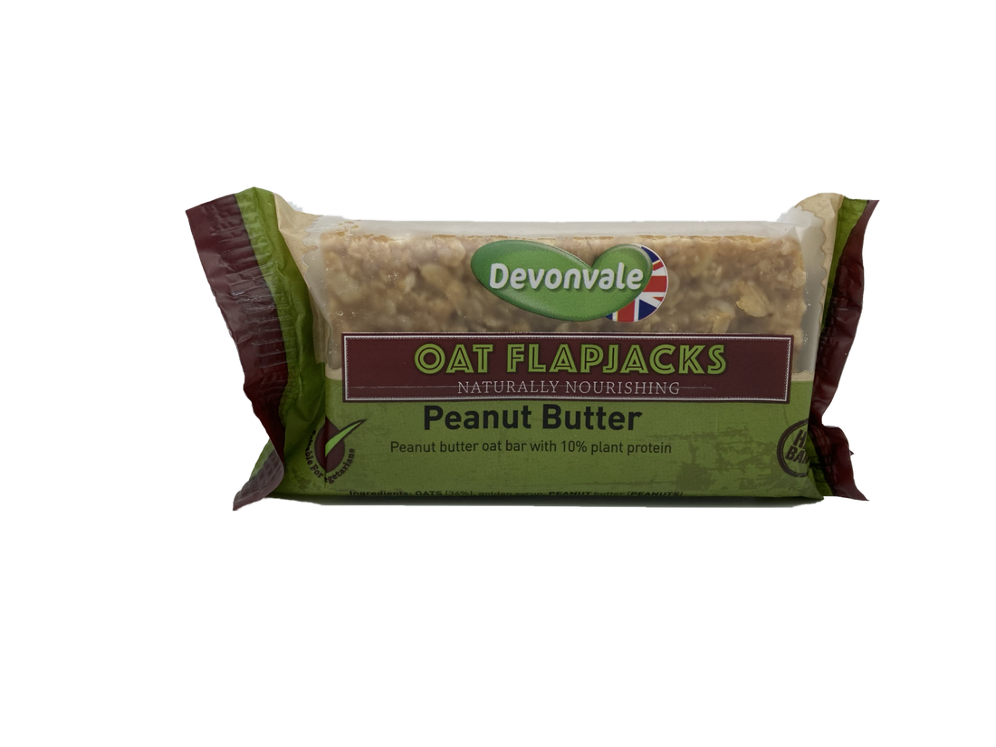Devonvale Hand-Baked Luxury Oat Flapjacks - Peanut Butter Flavour ...